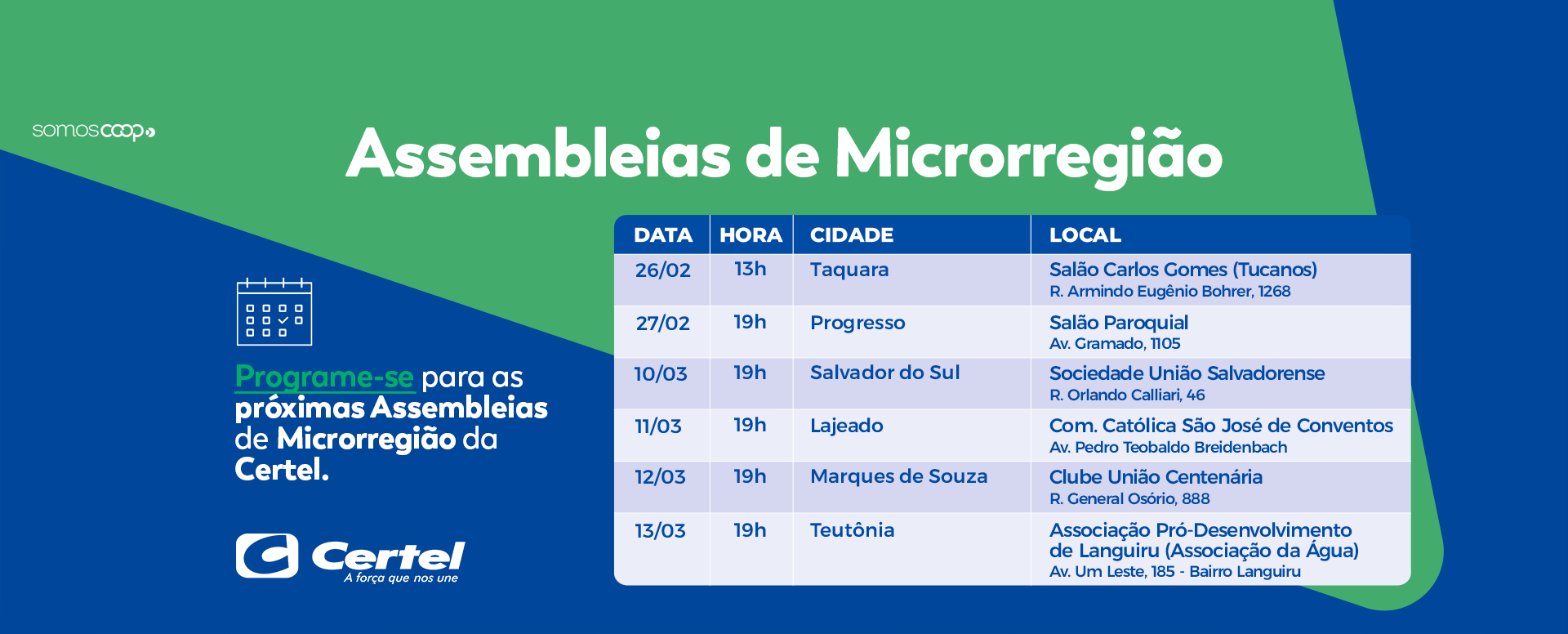 A força que nos une | Certel